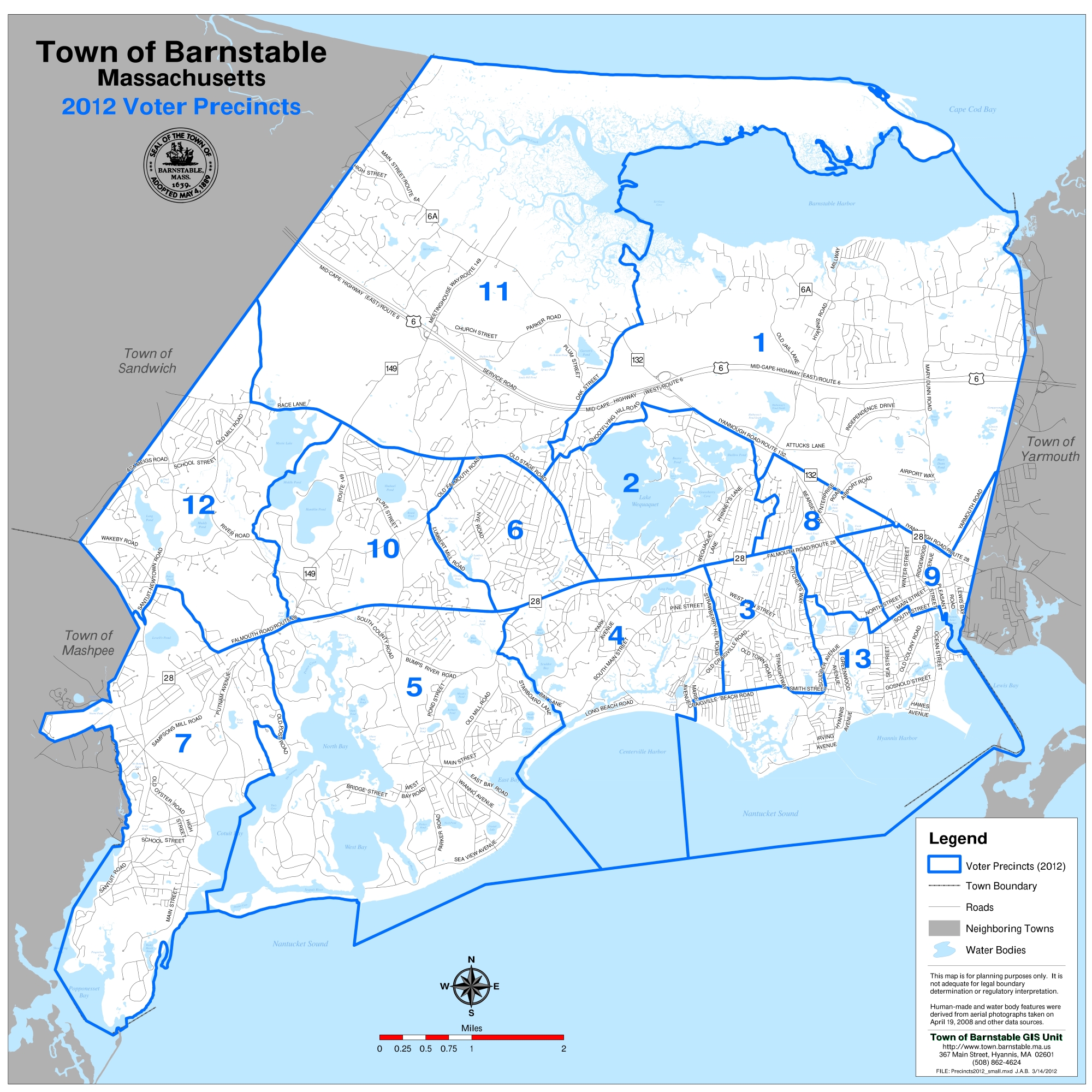 Precinct Maps | Barnstable Clean Water Coalition